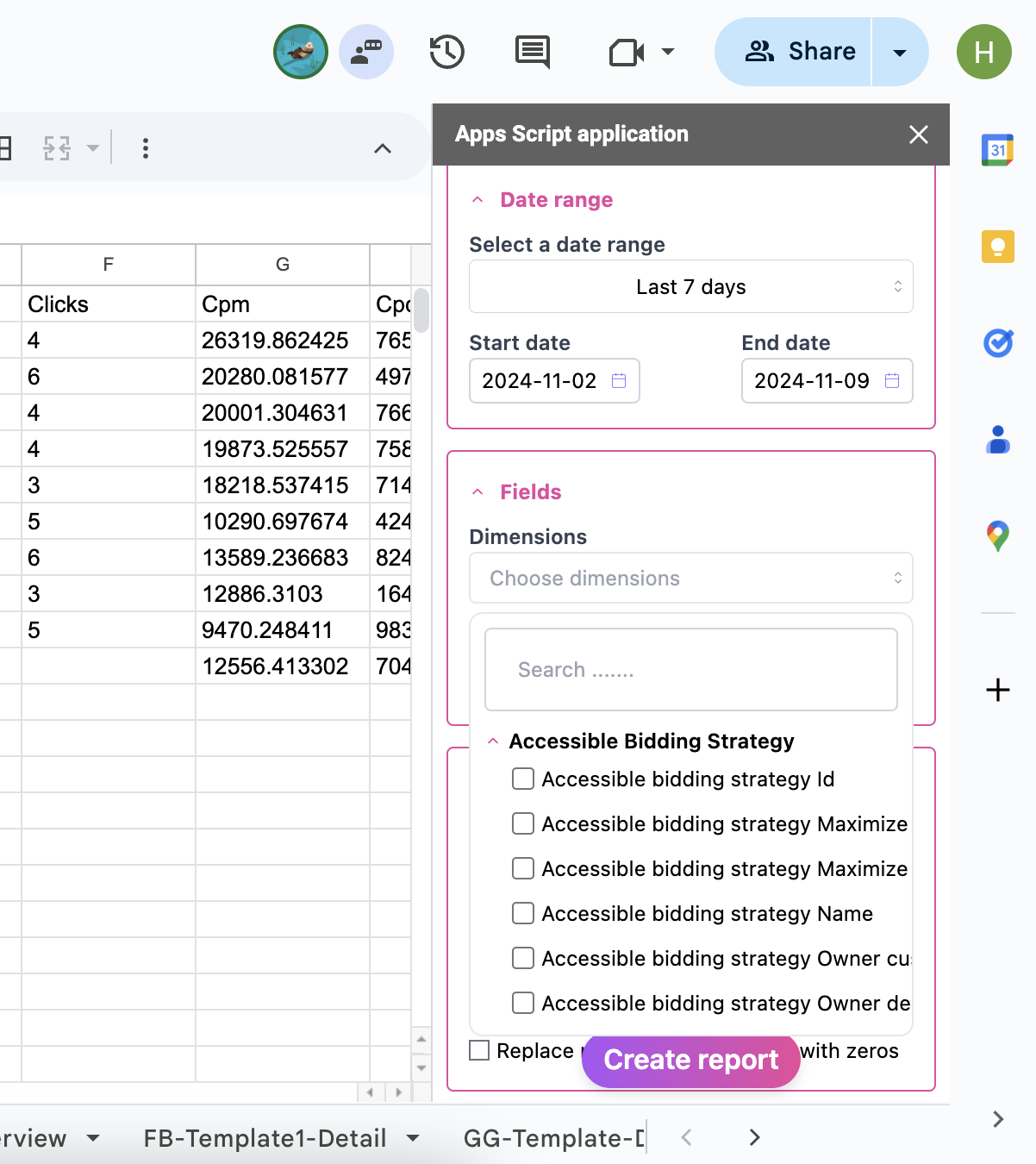 DataSenses - Metrics - Advertising Data